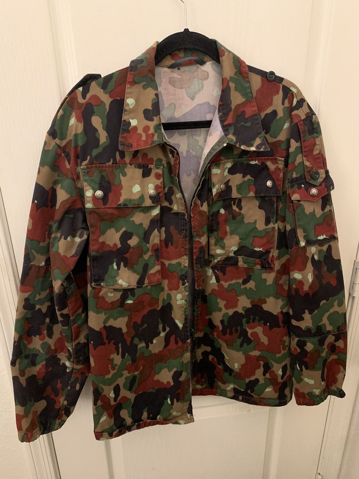 Streetwear × Vintage Swiss army TAZ 83 camo jacket | Grailed