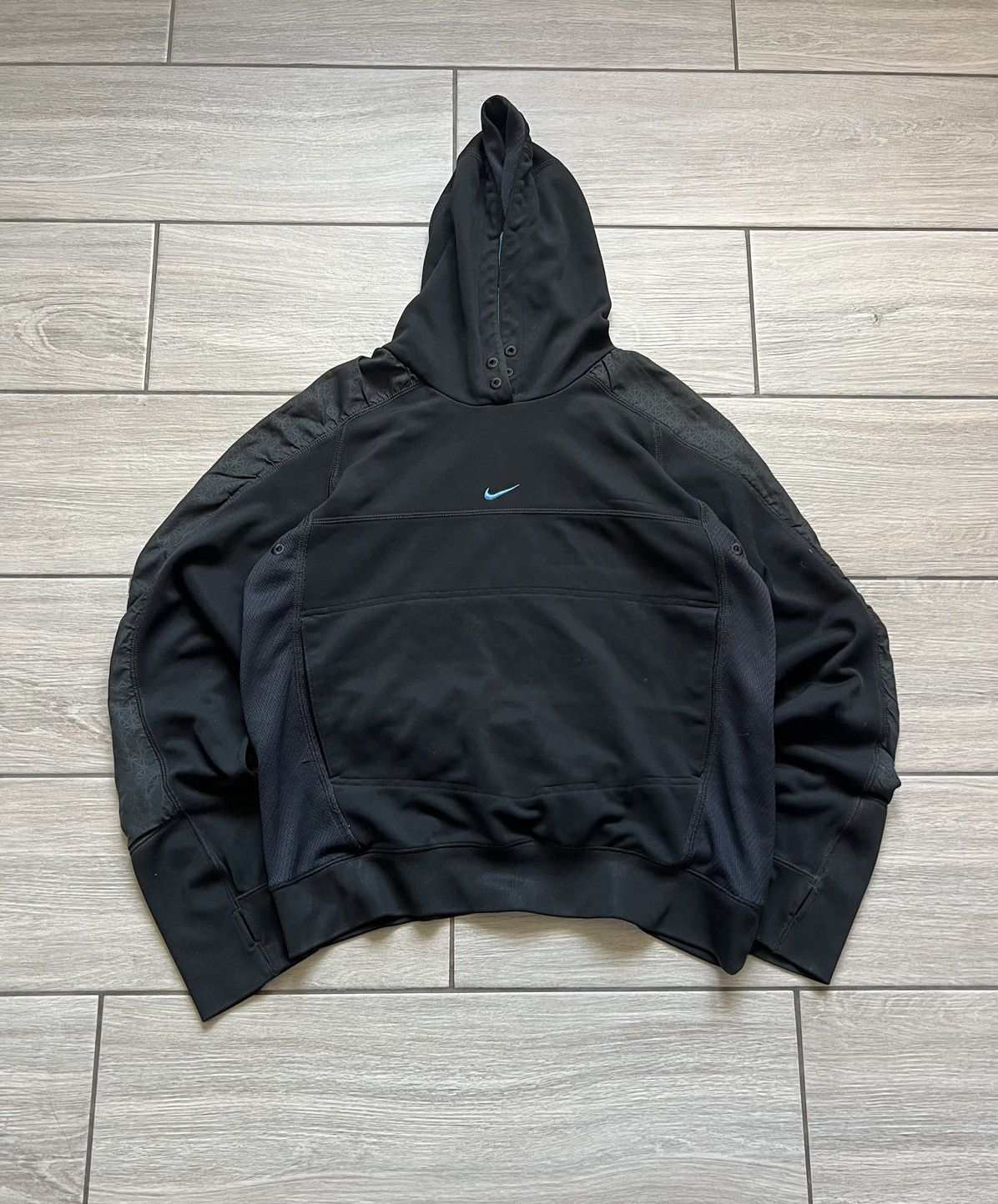 Nike Nike Shox TN Vintage Hoodie Centre Swoosh Logo Drill | Grailed