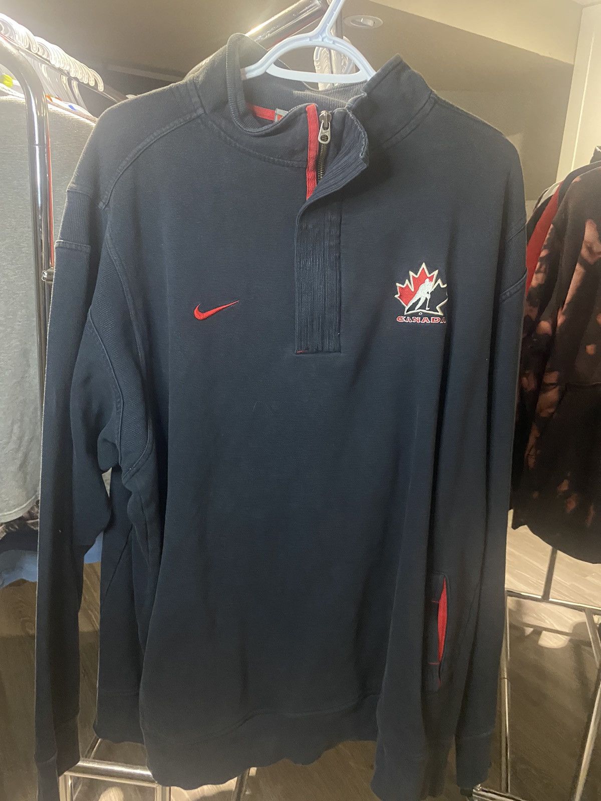 Nike × Vintage Y2K Nike Team Canada Quarter Zip | Grailed