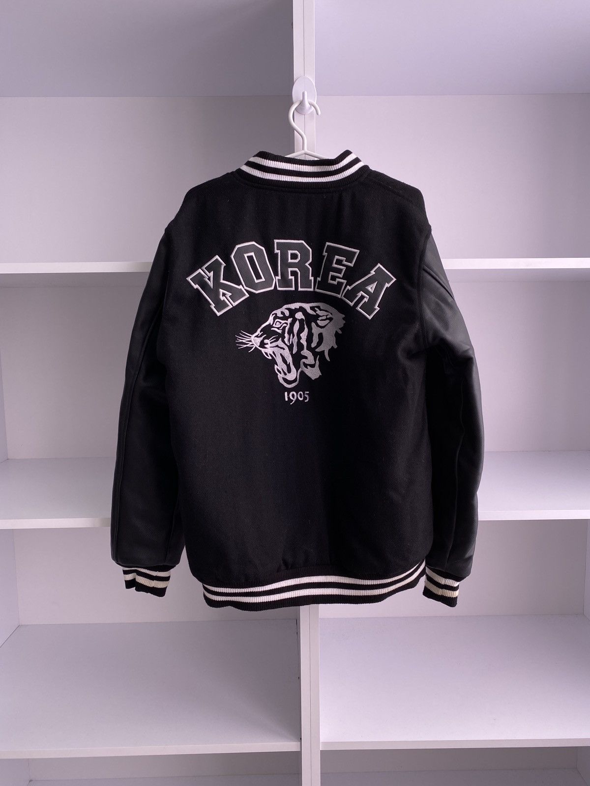 Vintage Vintage Korea University varsity leather jacket | Grailed