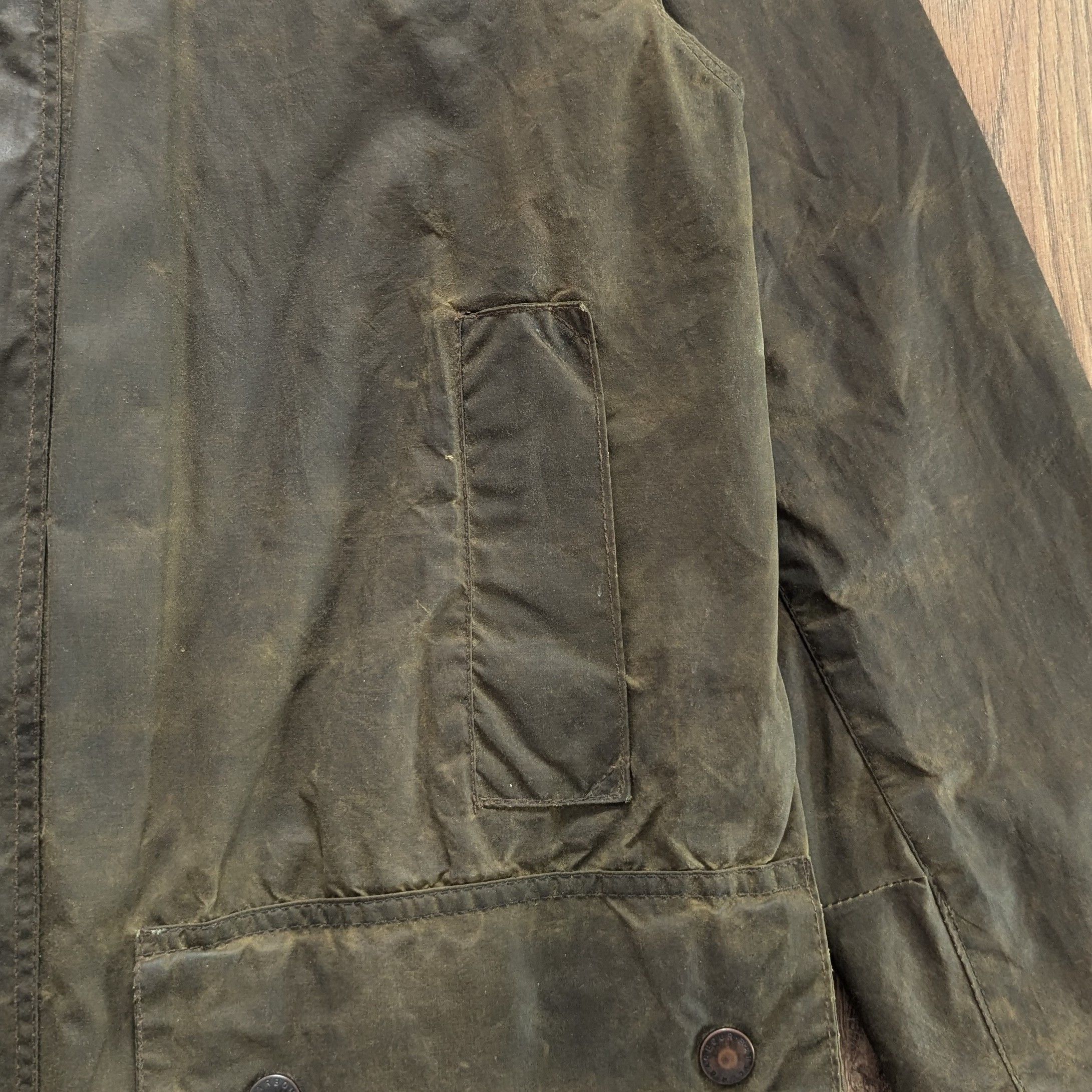 Barbour Barbour Border Wax Jacket Made In England Green Waxed Cotton ...
