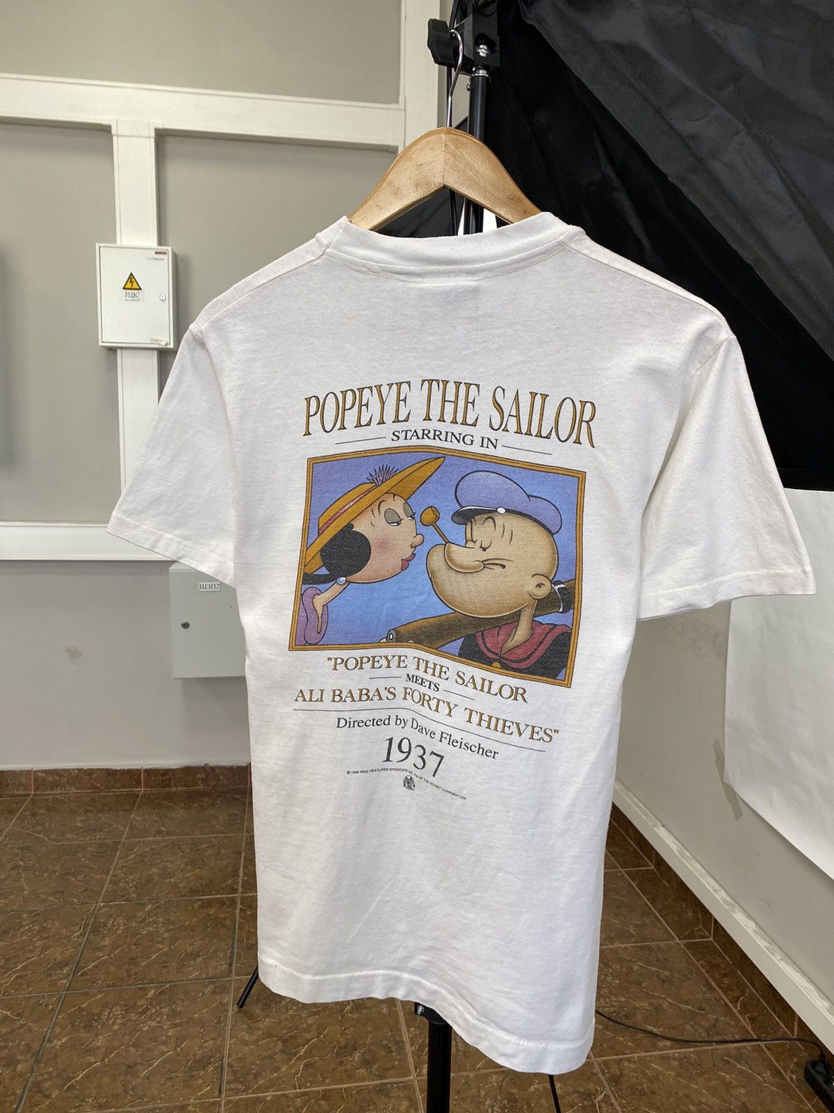 Vintage 🇺🇸 Vintage 1995 Popeye T-shirt Universal Studios rare retro ...