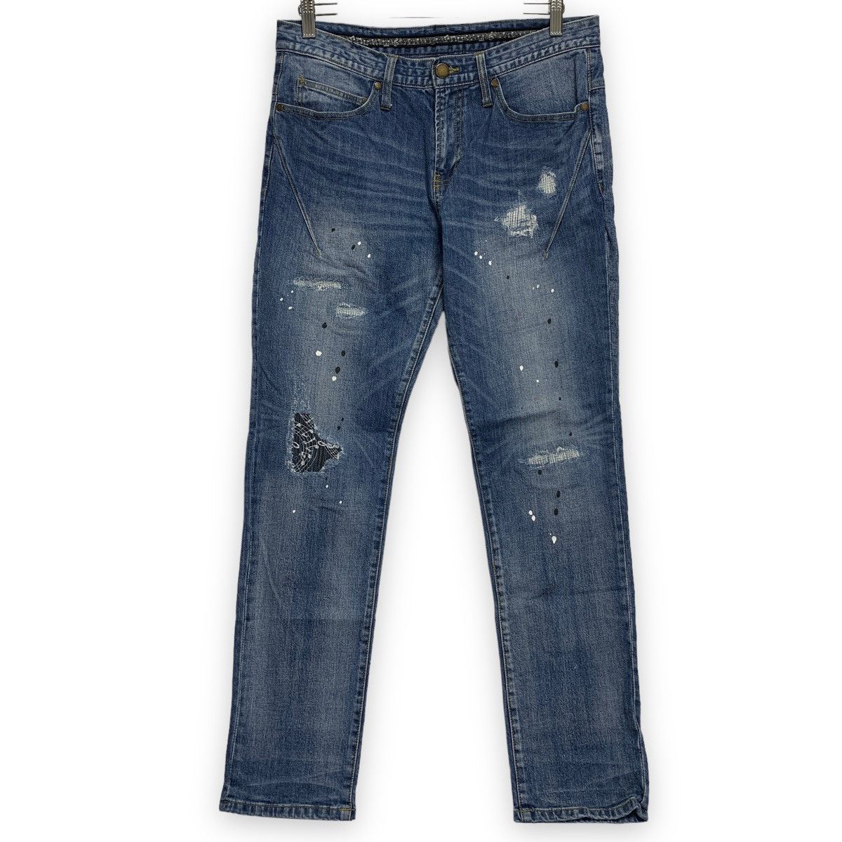 Number (N)ine Number nine distressed denim jeans | Grailed