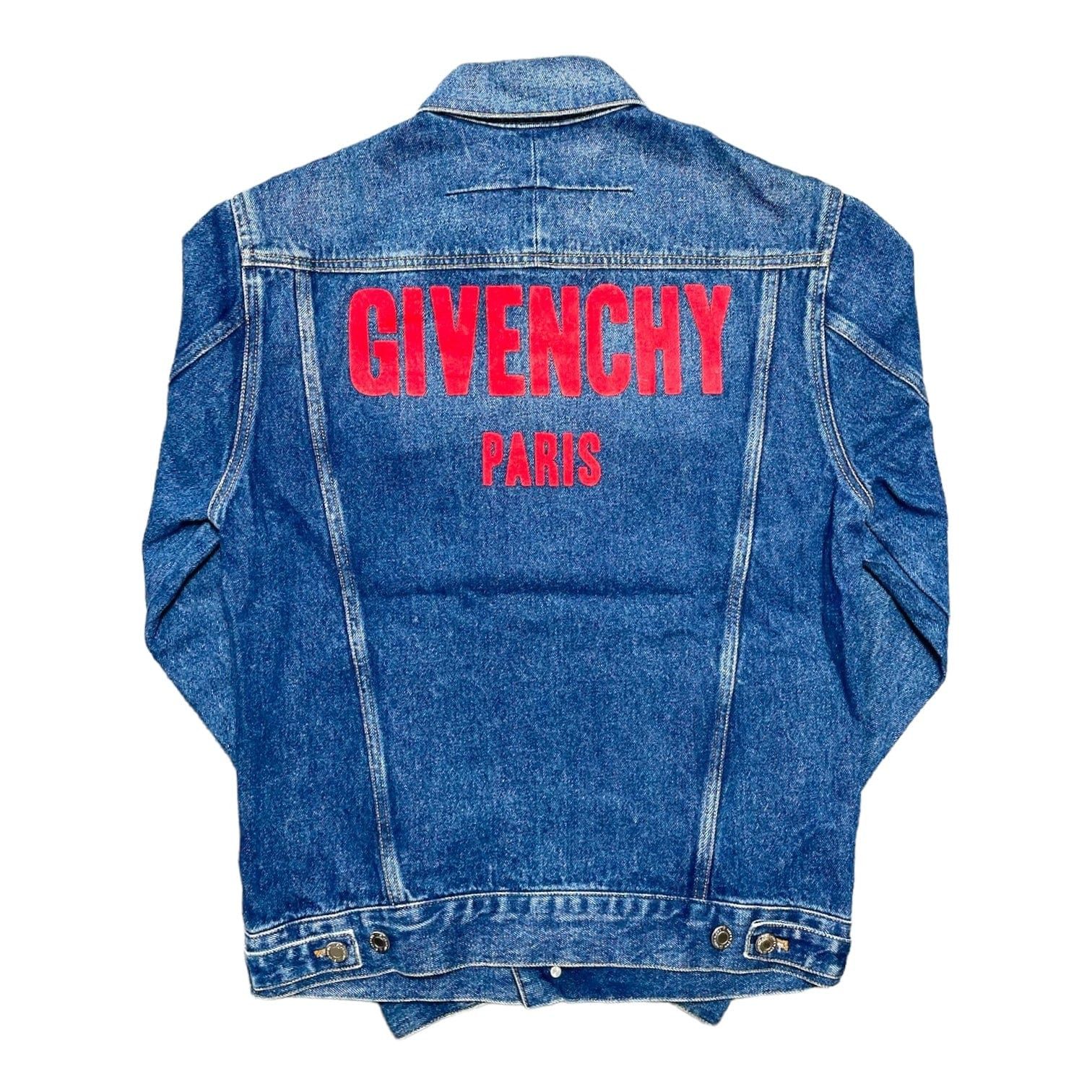 Givenchy Logo Trucker Denim Jacket Indigo | Grailed