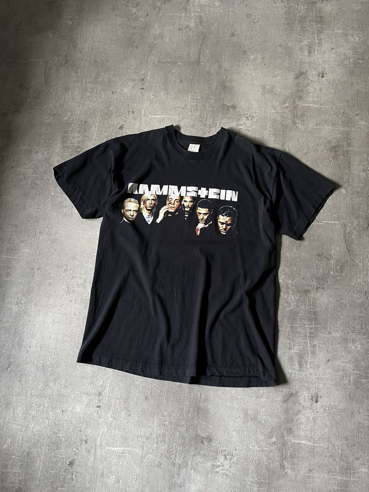 Band Tees × Rock T Shirt × Vintage Vintage Rammstein 90s black T-shirt Metal rock | Grailed