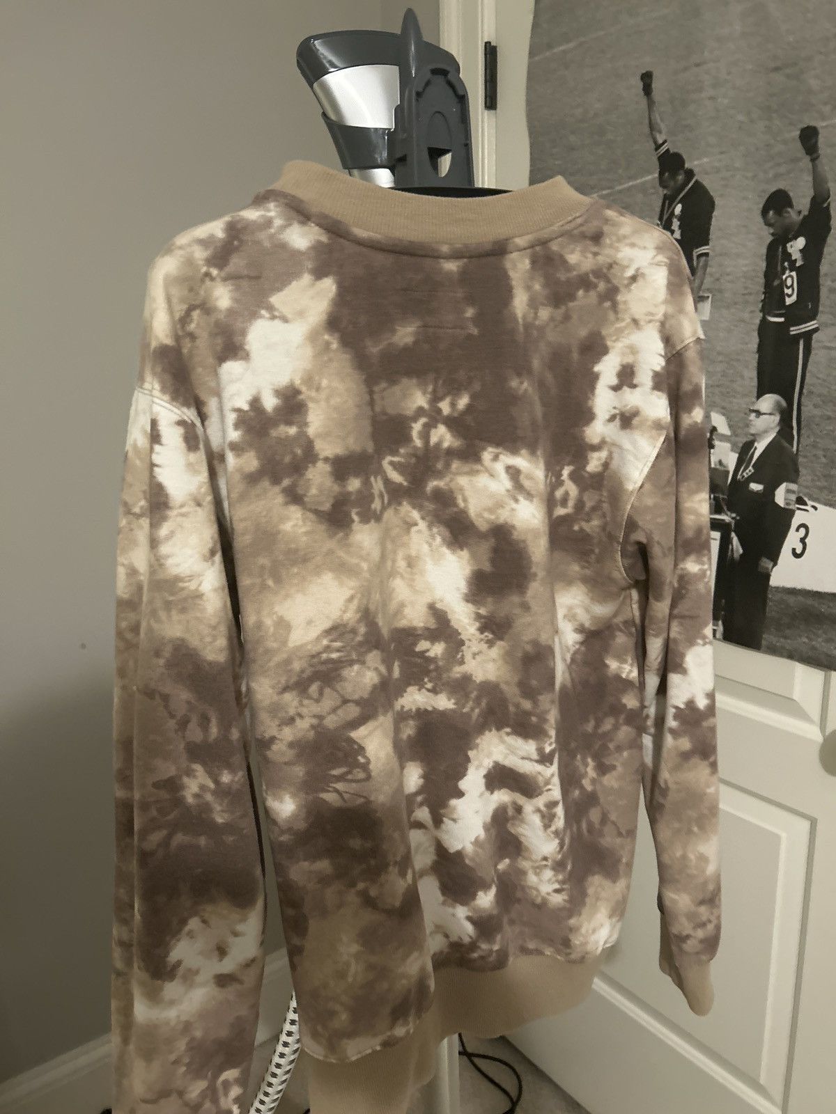Vintage Beige Original Use Brown Bleach Dye Sweater | Grailed
