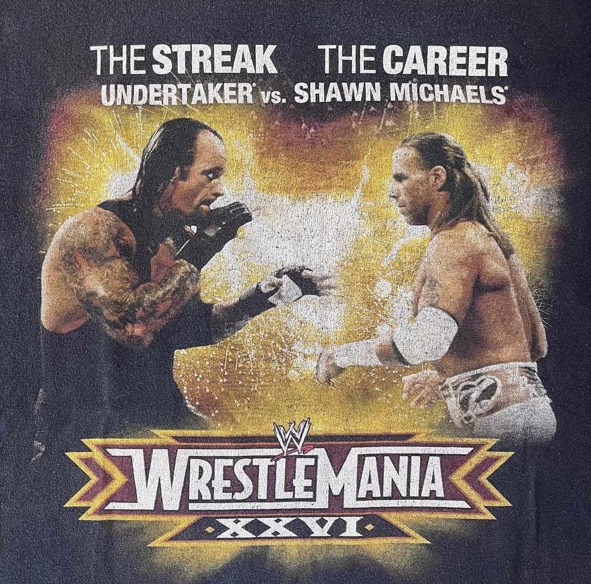 Vintage × WWE WWE Wrestlemania 26 The Undertaker vs Shawn Michaels ...