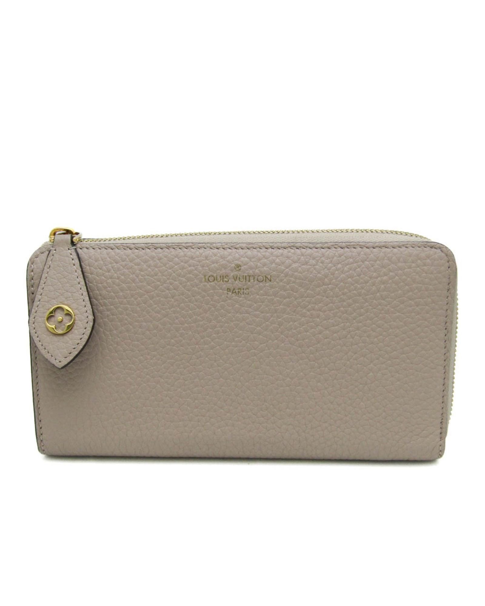 Louis Vuitton Beige Leather Long Wallet for Women | Grailed