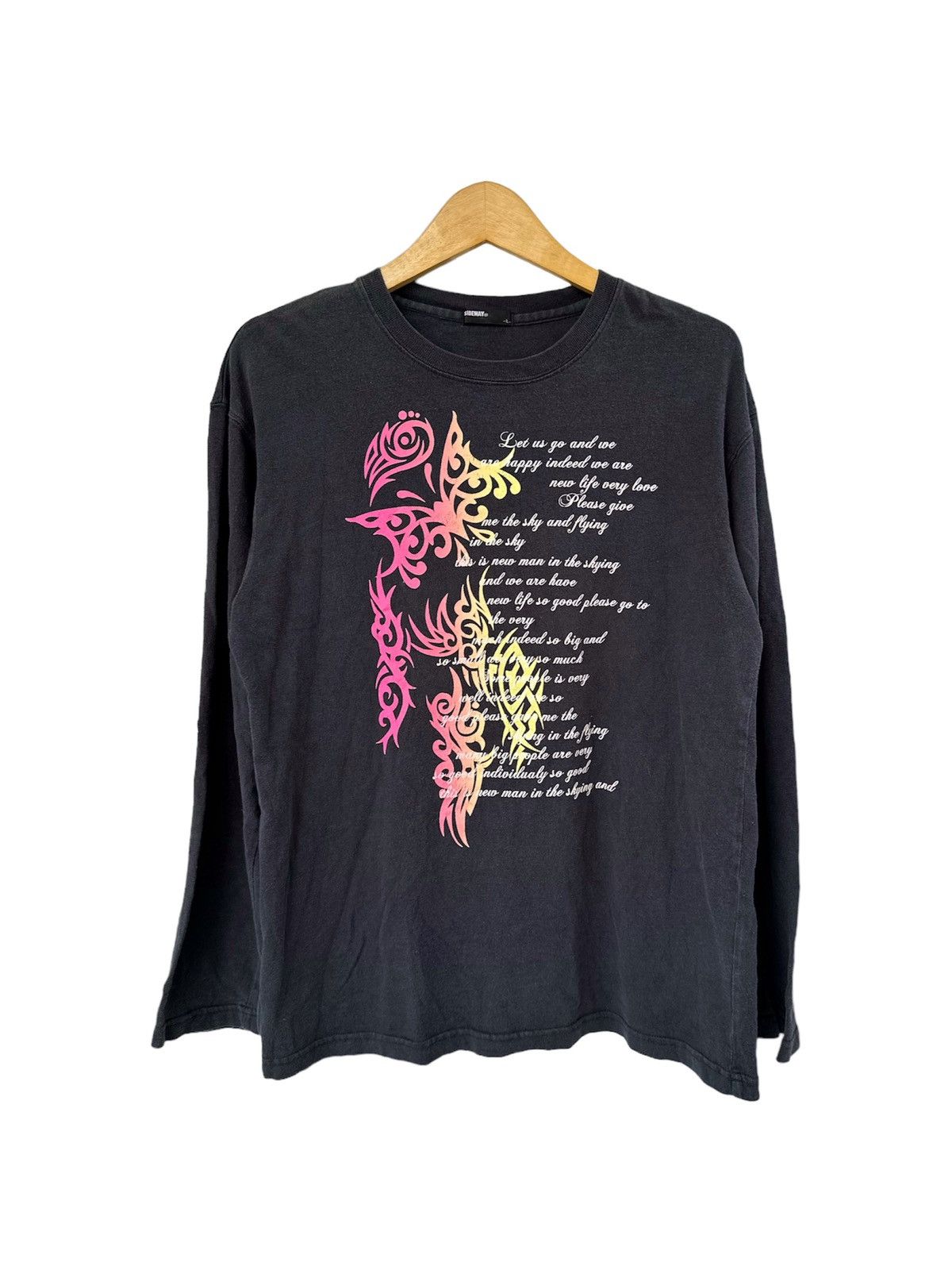 14th Addiction × KMRii × Yasuyuki Ishii SIDEWAY TRIBAL POEM SEDITIONARIES LONG SLEEVE | Grailed
