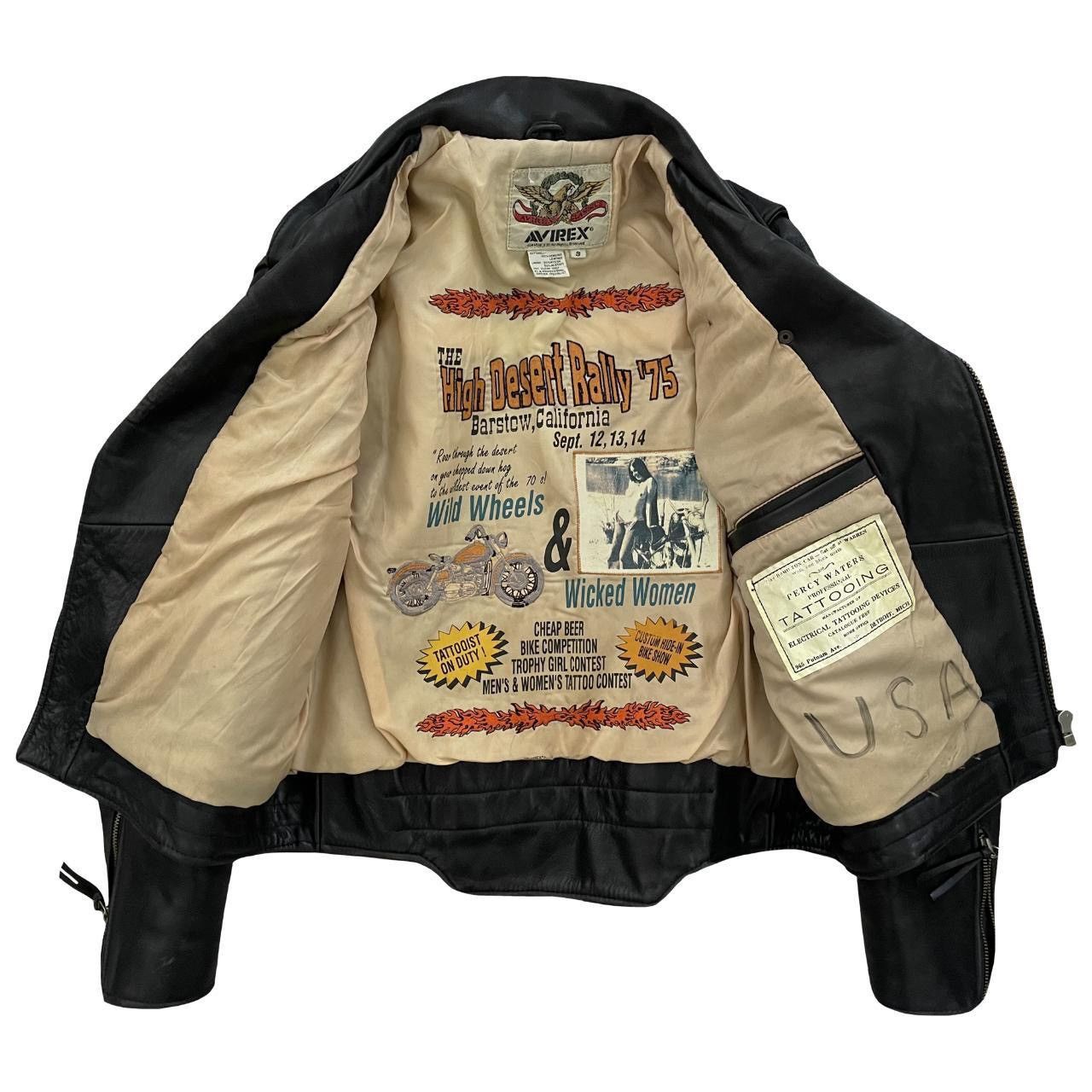 Avirex Avirex Leather Biker Jacket | Grailed