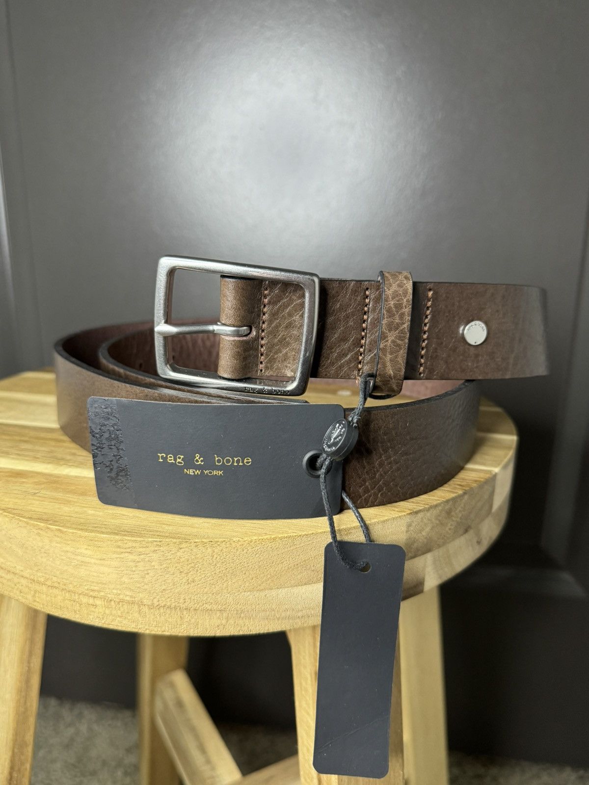 Rag & Bone NWT Rag & Bone Men’s Rugged Belt | Espresso | Size 38 | Grailed