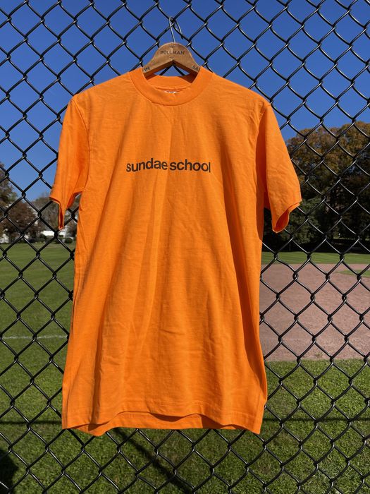 Japanese Brand Sundae School Official Pop-Up Merch Orange T-Shirt | Grailed