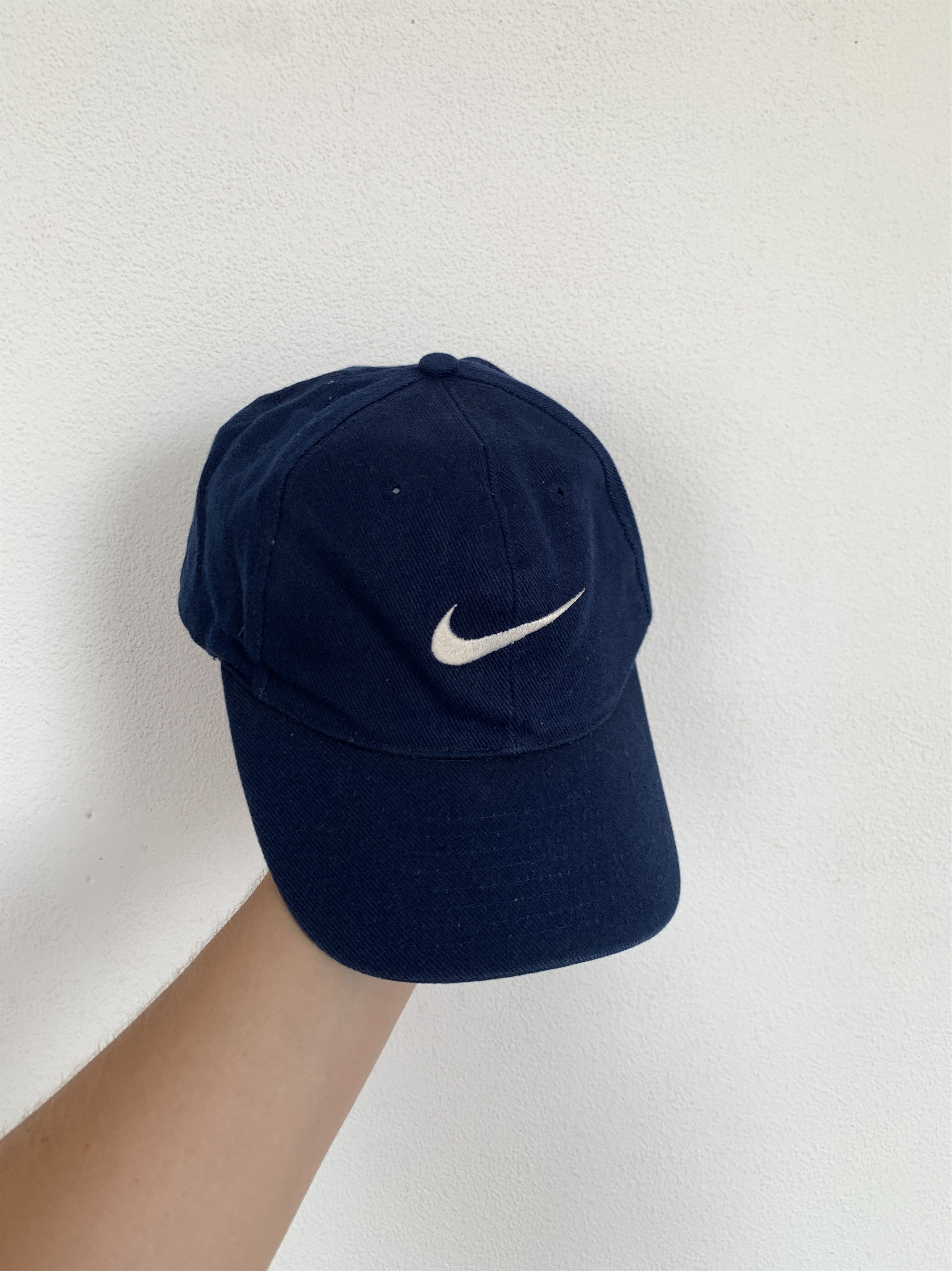 Nike Vintage Nike 90s Small Swoosh Blue Baseball Cap Hat OS | Grailed