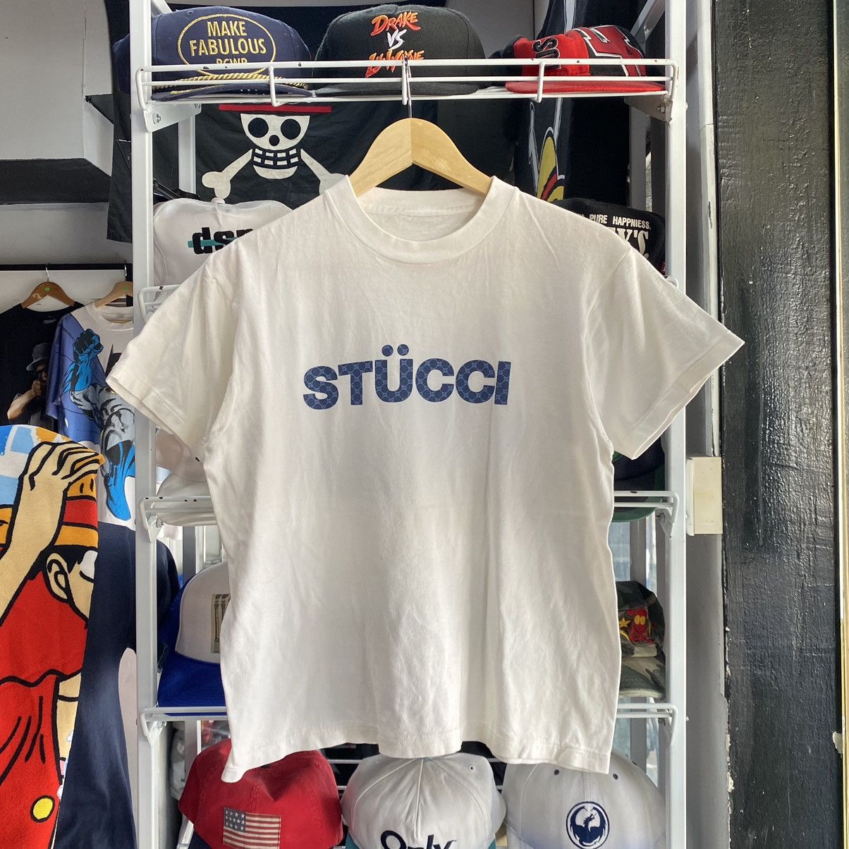 Stussy × Vintage 90s Stussy Single Stitched “STUCCI” Monogram Tee | Grailed