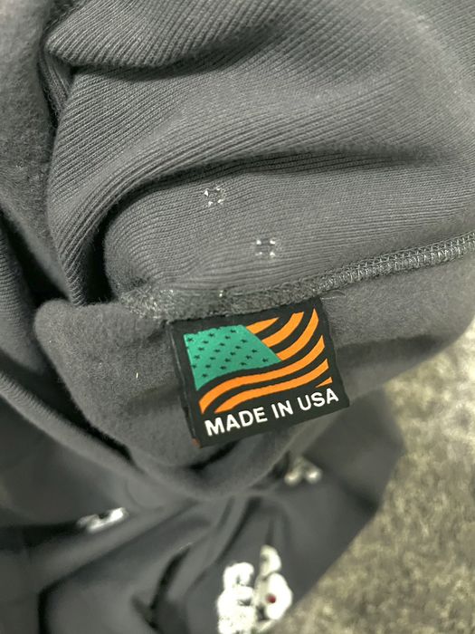 DENIM TEARS Denim Tears Rhinestone Cotton Wreath Half Zip Sweatshirt ...