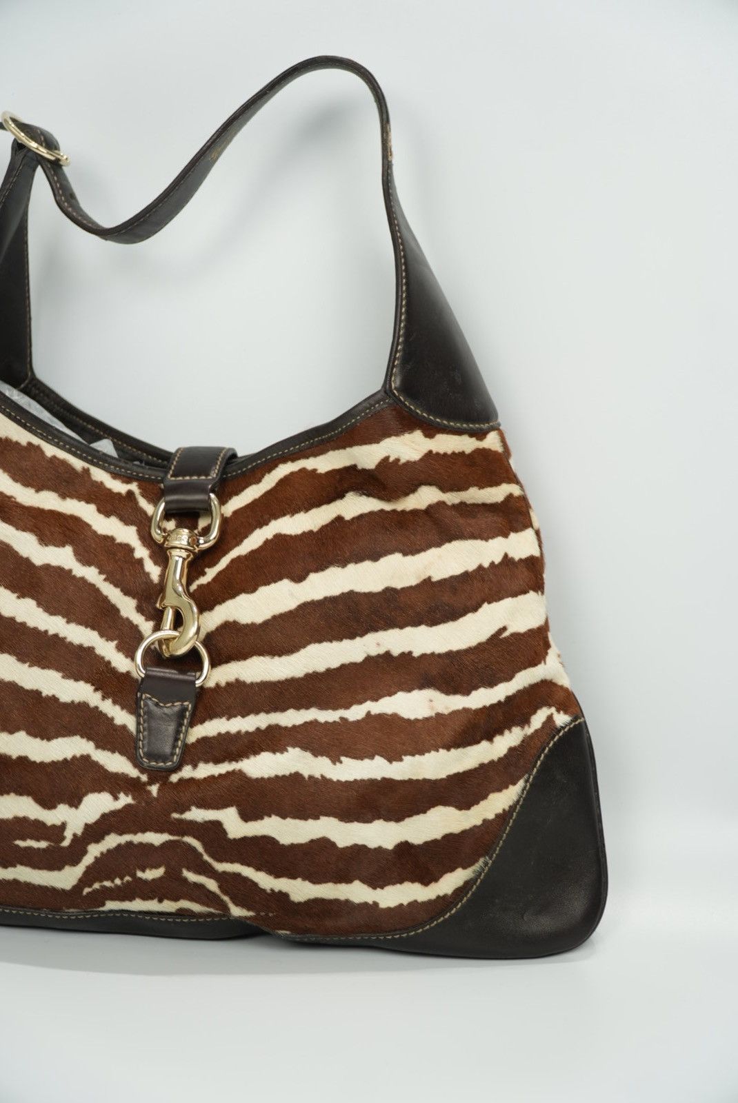 Gucci Gucci by Tom ford Zebra Print Pony-hair Jackie O Bag | Grailed