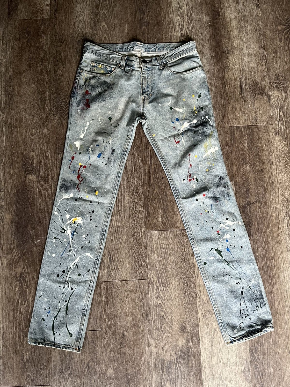 Number (N)ine Number Nine SS06 Paint Splatter Denim | Grailed