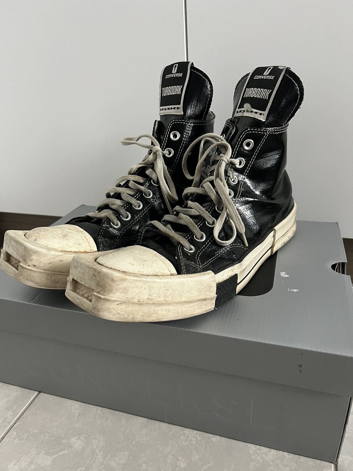 Rick Owens Semi BEAT converse x rick owens dark shadow | Grailed
