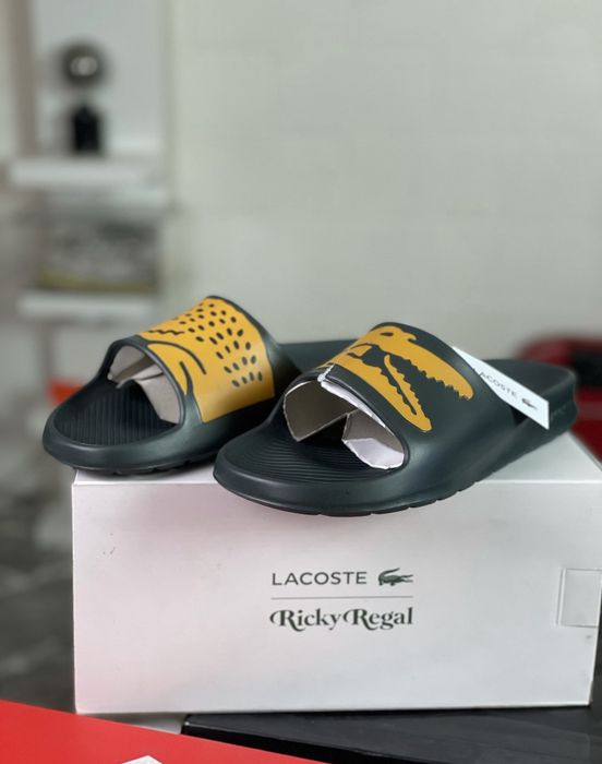 Lacoste Lacoste x Ricky Regal Bruno Mars slides | Grailed