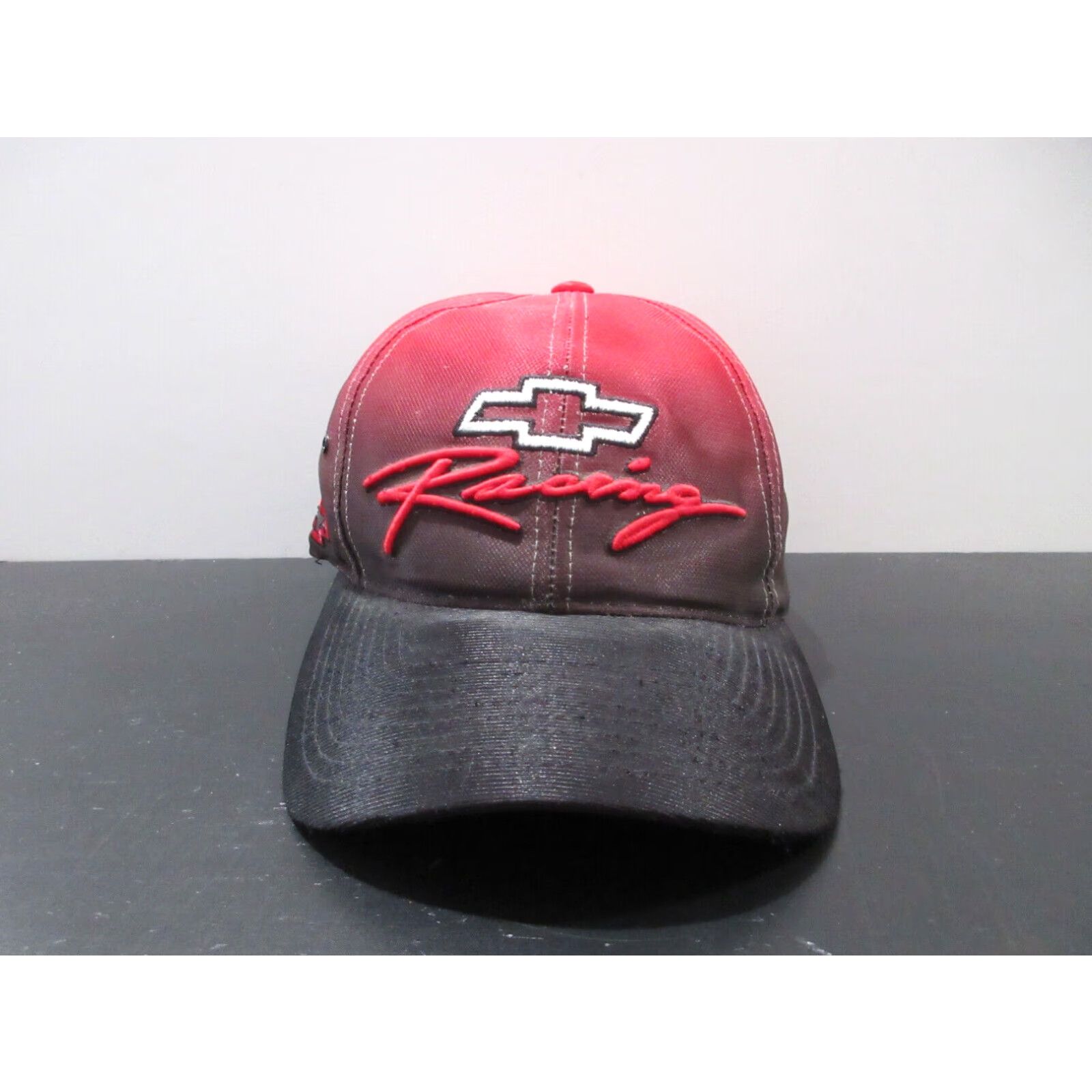 NASCAR Red Black Chevy Racing Team Authentic Mens Adjustable Cap with ...