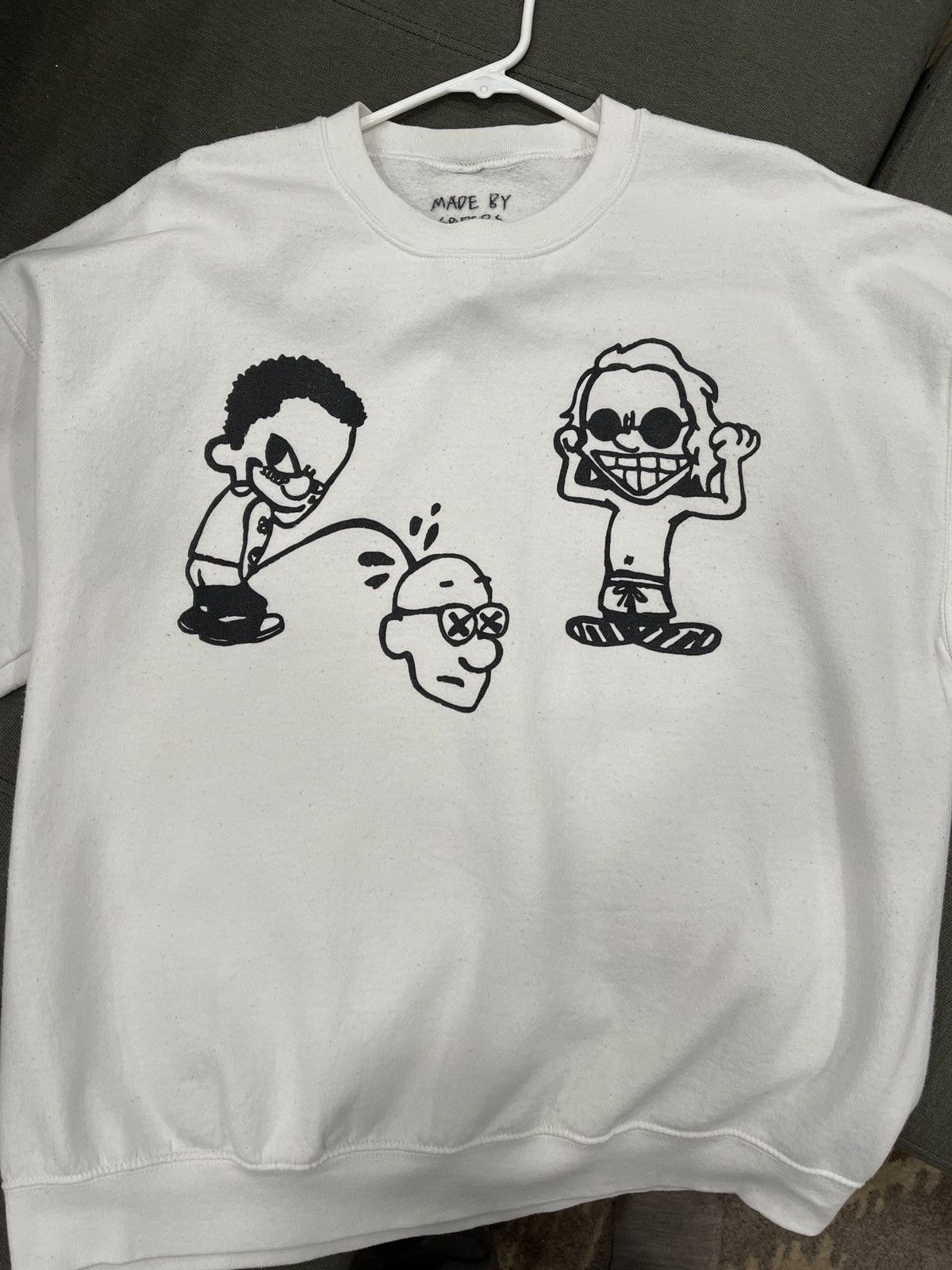 Spider Spider/Sam Hyde/Chris Dillinger TheNeedleDrop Crewneck | Grailed