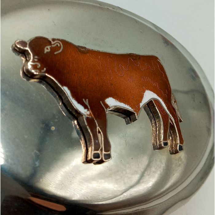 Vintage Hereford Cow Belt Buckle Vtg Cowboy Cattle Rancher Western ...