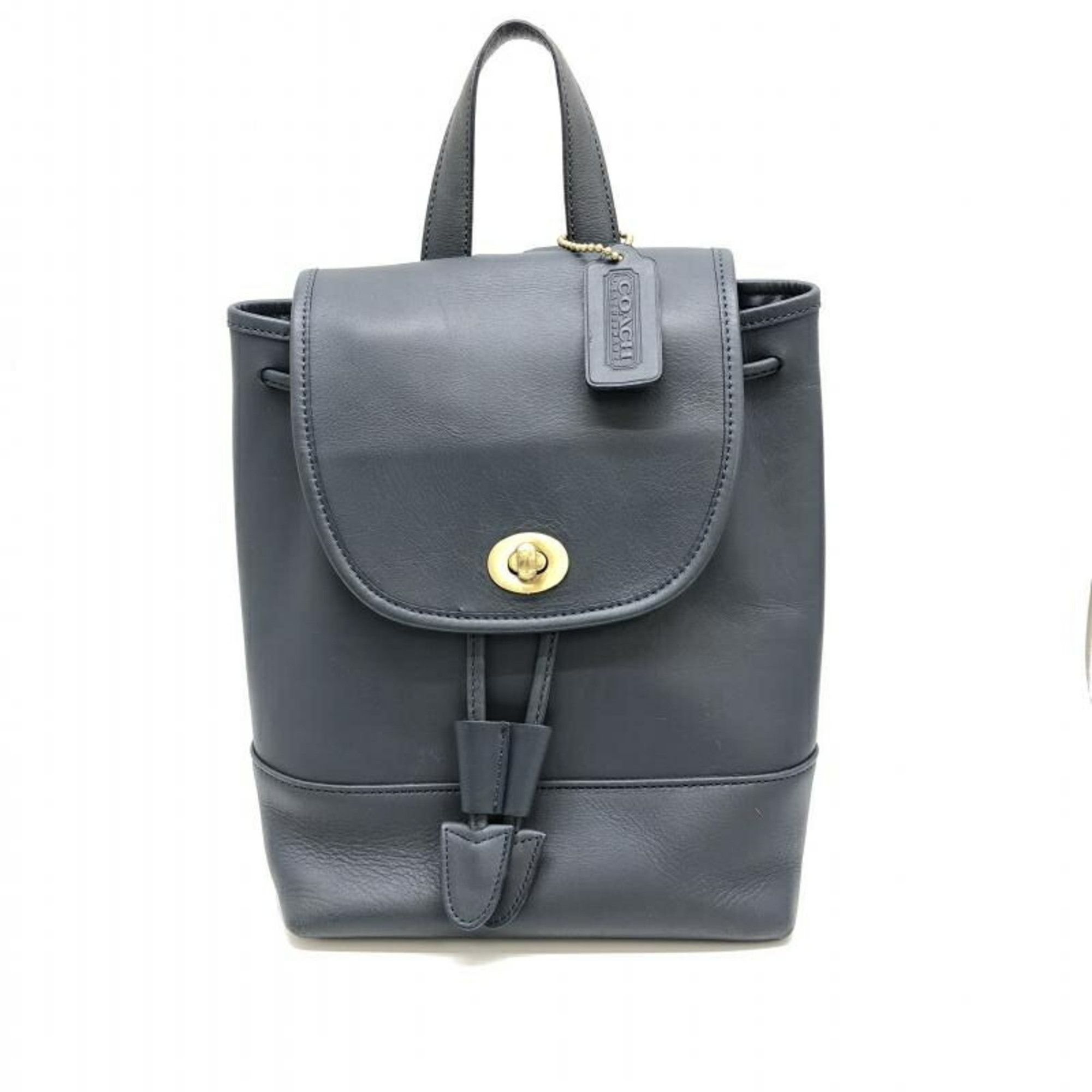Coach COACH 101-78 Leather Backpack Navy Coach | Grailed