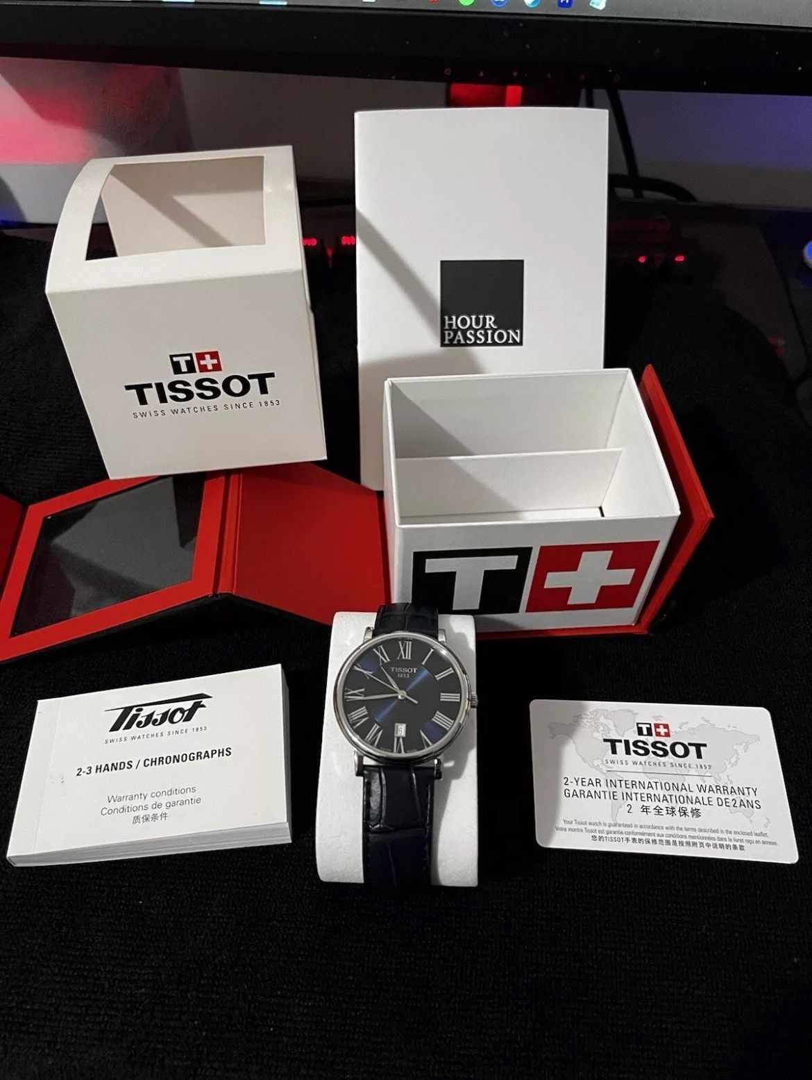 Tissot Tissot Carson Premium 40mm Navy Sunburst dial | Grailed