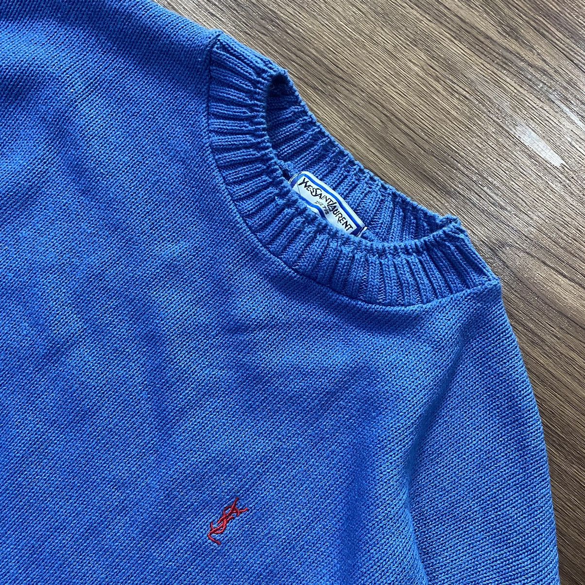 Vintage × Yves Saint Laurent Vintage YSL Sweater Knit Jumper Yves Saint ...