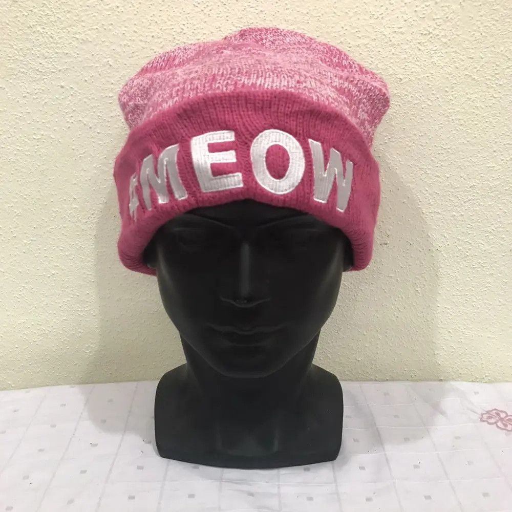 Japanese Brand Japanese Brand Meow Spellout Beanie Hat | Grailed