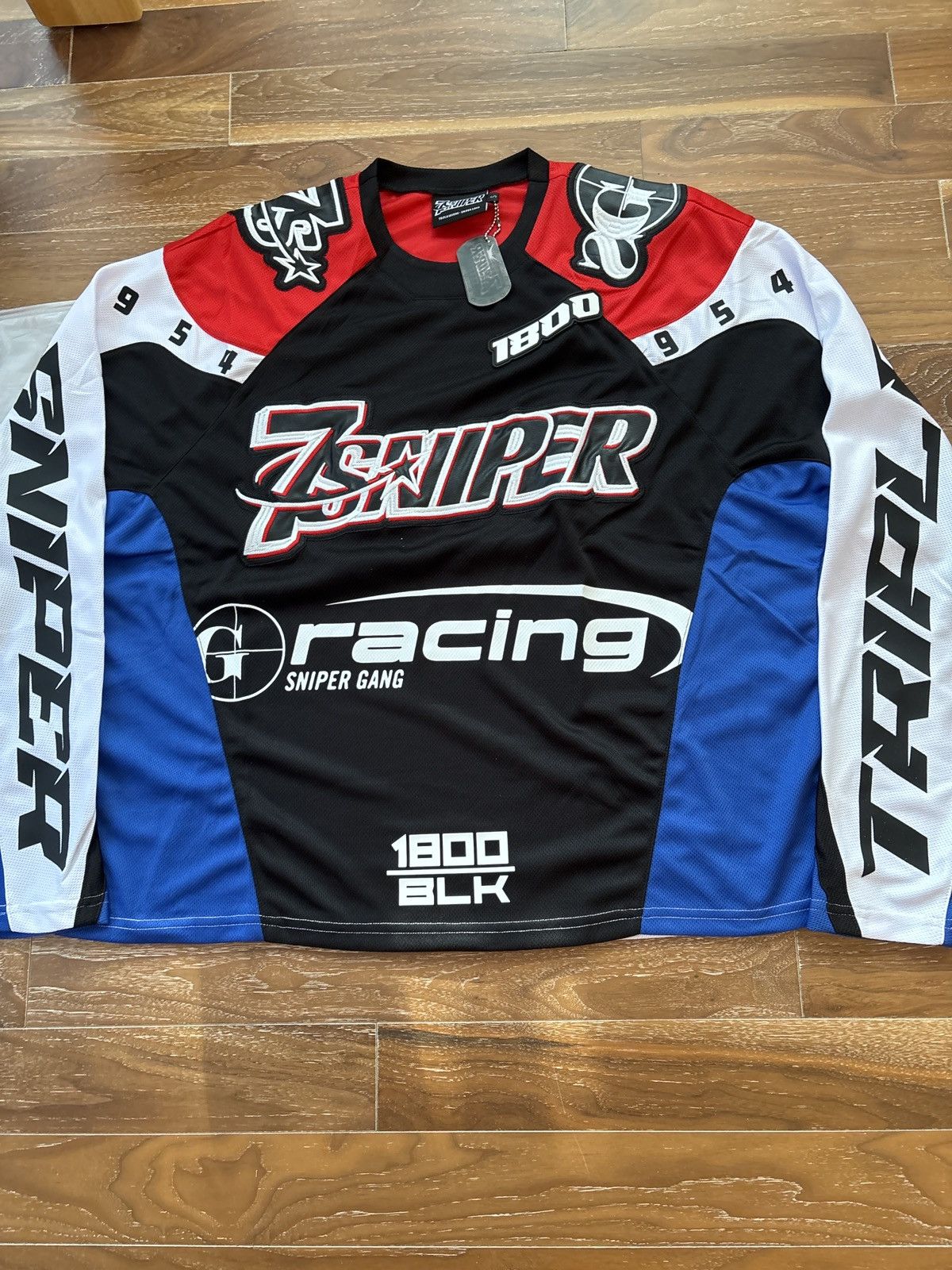Designer × Hype × Streetwear Triple sevens 1800 block racing jersey ...