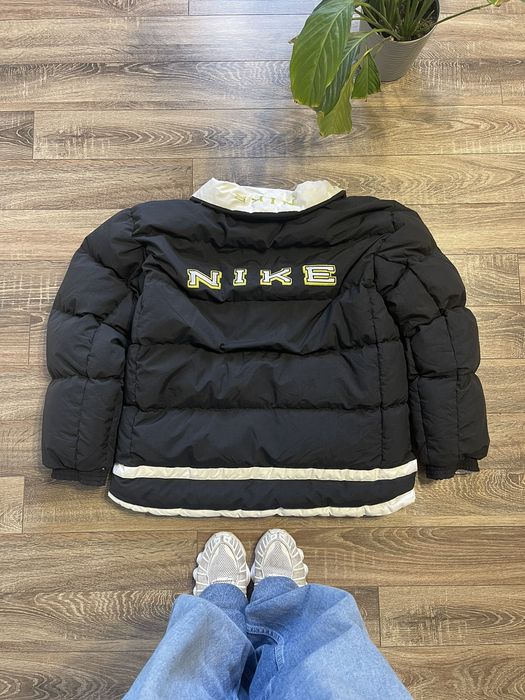 Nike Vintage Nike Double Sided Puffer Jacket Embroidered Big Logo | Grailed