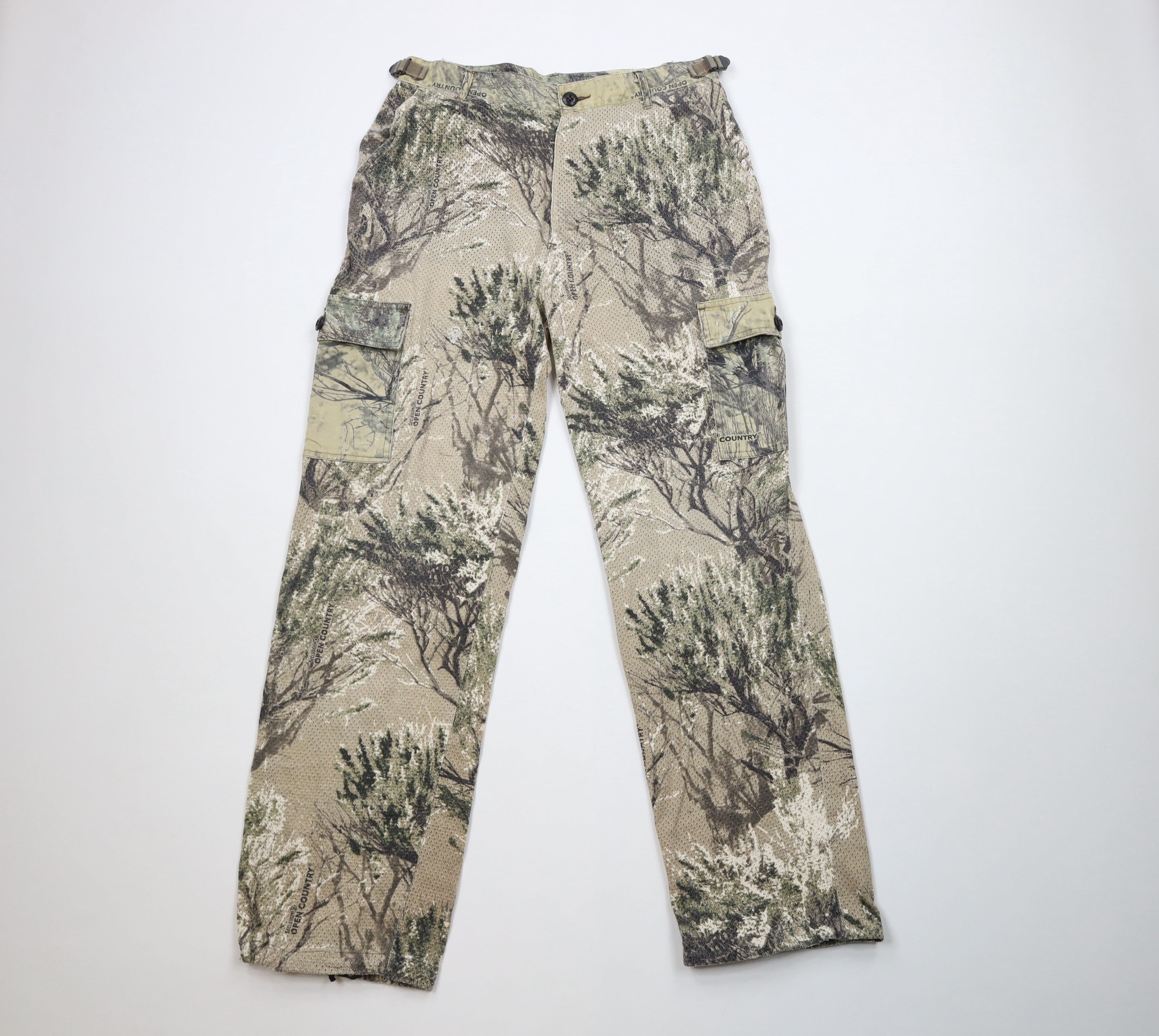 Cabelas × Vintage Vintage Cabelas Open Country Camouflage Mesh Cargo ...