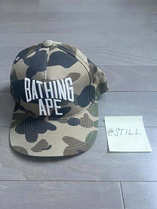 Bape BAPE Camo Logo Hat | Grailed