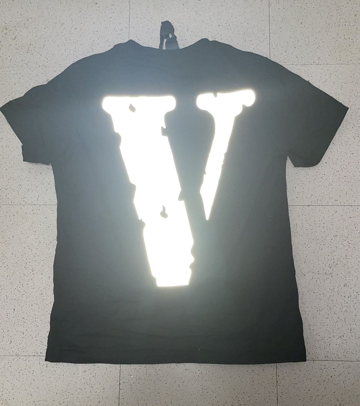 Designer × Streetwear × Vlone Reflective Vlone Shirt | Grailed