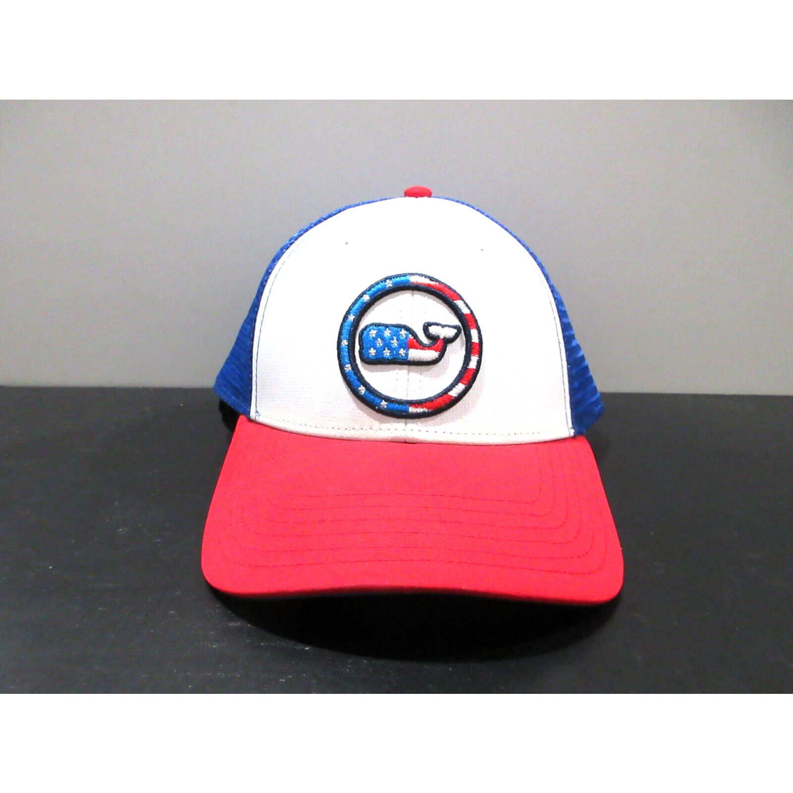 Vineyard Vines Vineyard Vines Hat Cap Snap Back Blue White Whale Flag ...