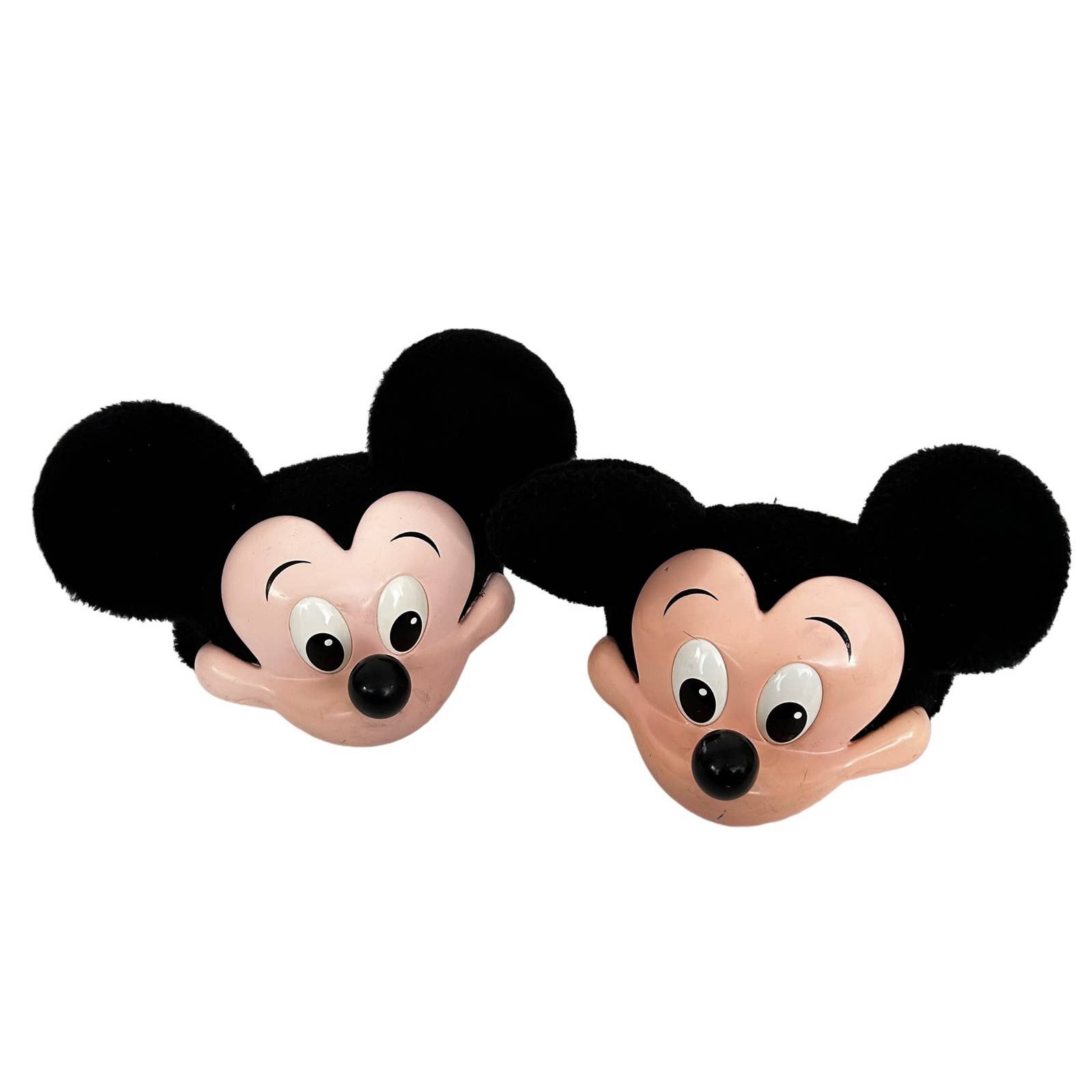 Disney Vintage Disney Mickey Mouse 3D Hard Face Plush Ear Hats | Grailed