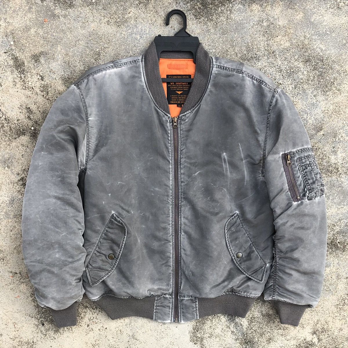 Bomber Jacket × Ma 1 × Vintage VINTAGE MA-1 MAN INTERMEDIATE BOMBER JACKET BY SPINASH | Grailed