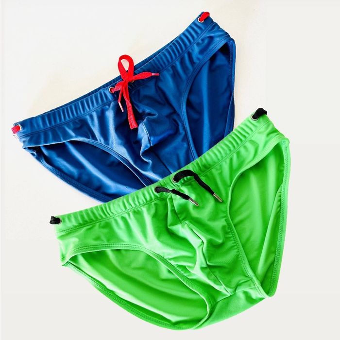 Nordstrom 2 UXH Green Black Blue Red Speedo Swimsuit Bikini Swim Brief ...