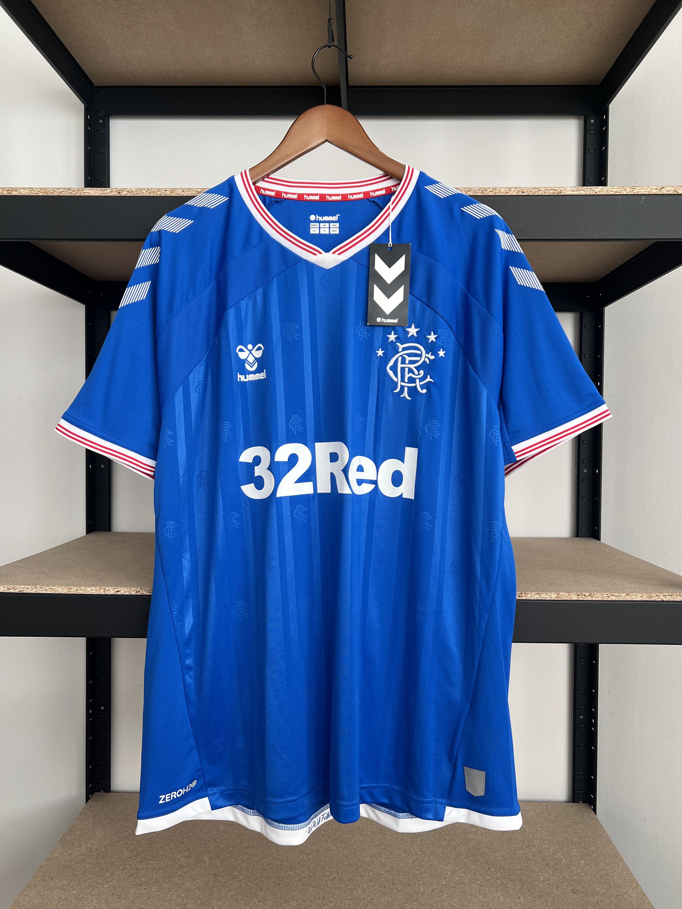 Soccer Jersey Hummel Glasgow Rangers 2019 2020 Home Football Jersey ...