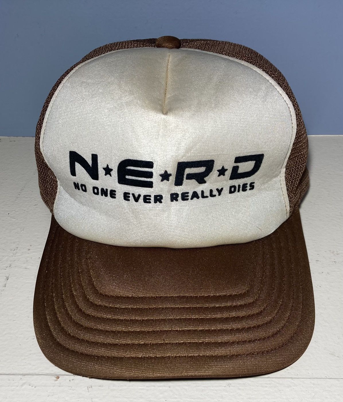 Bape × Pharrell 2000s Bape Pharrell NERD Trucker Hat N.E.R.D Music Rap ...
