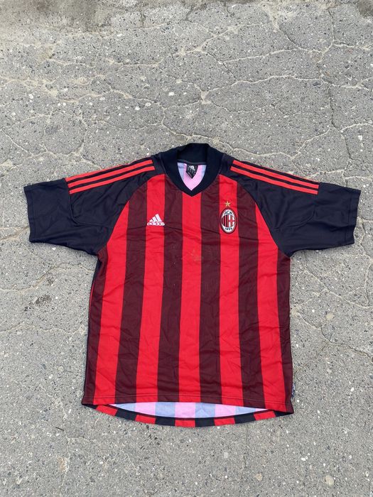Adidas MILAN 2002 2003 HOME FOOTBALL SHIRT SOCCER JERSEY ADIDAS M | Grailed