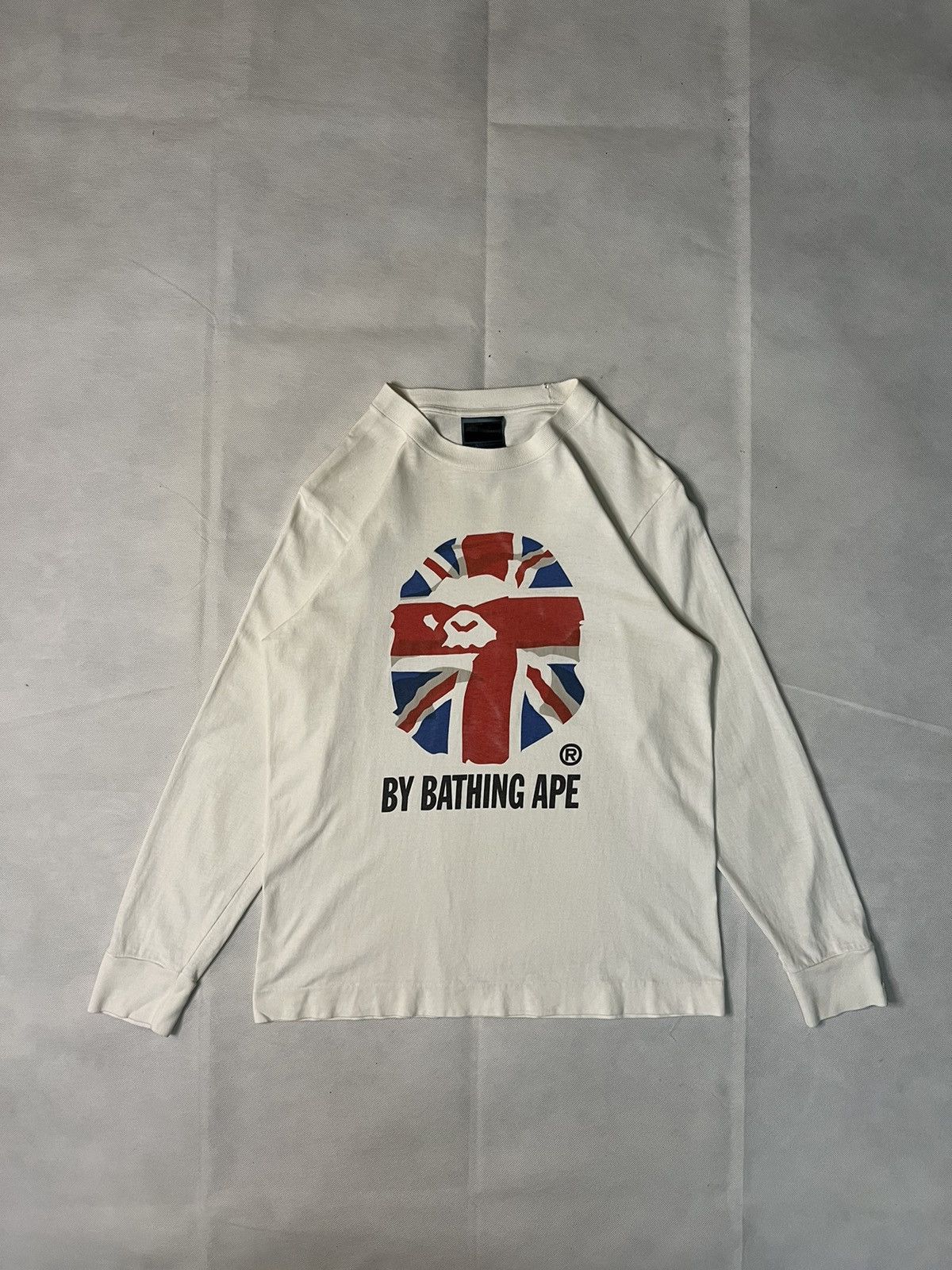 Bape Vintage Bape Union Jack Long Sleeves Tees | Grailed
