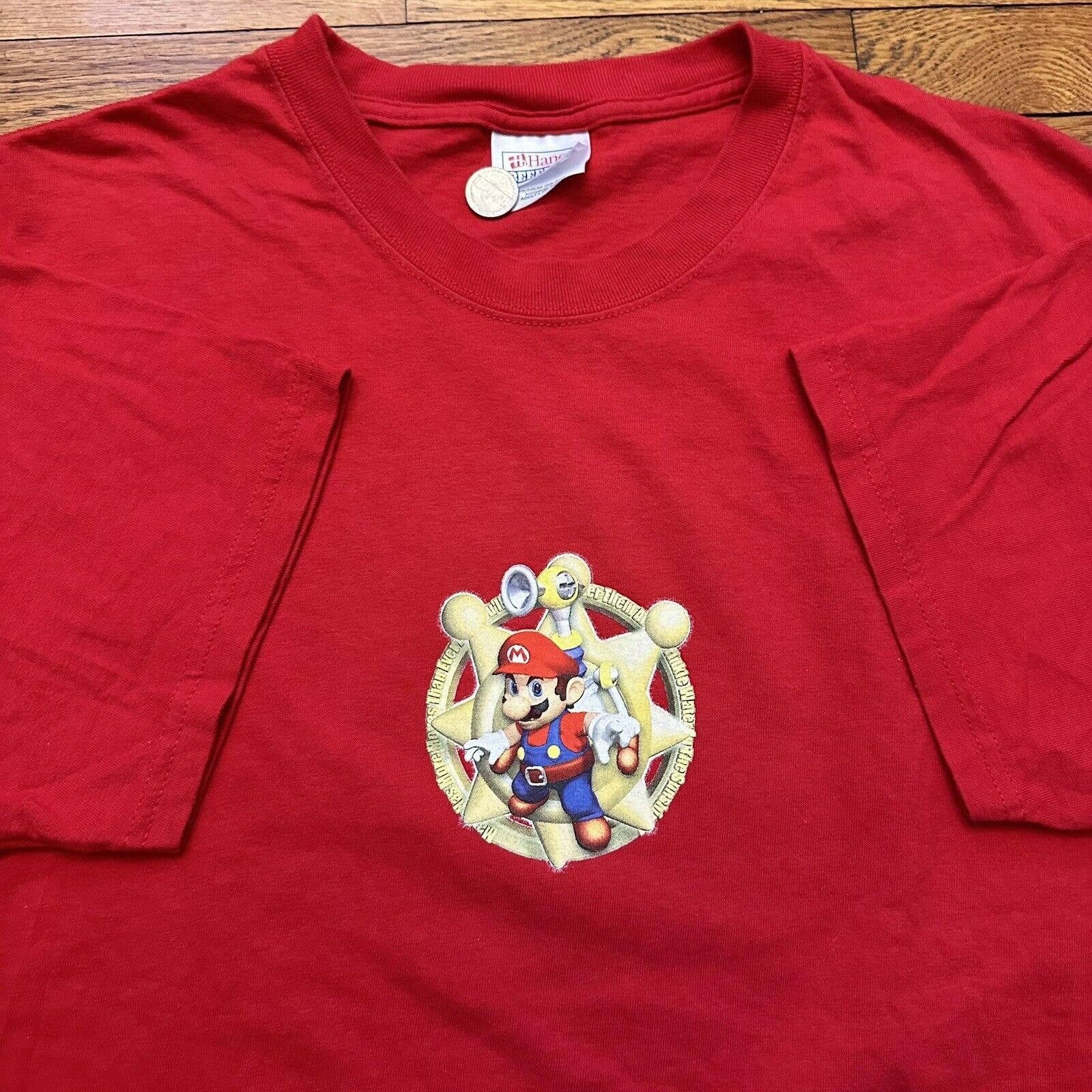 Vintage Vintage 2002 Super Mario Sunshine Promo T-Shirt GameCube | Grailed