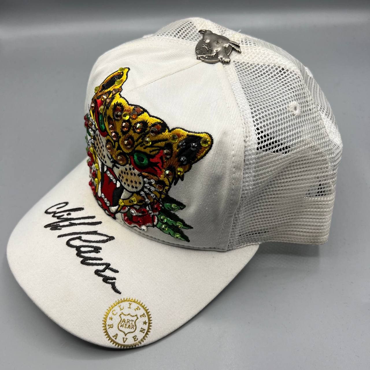 Ed Hardy Vintage Cliff Raven Hat Japanese tattoo Snap back Trucker ...