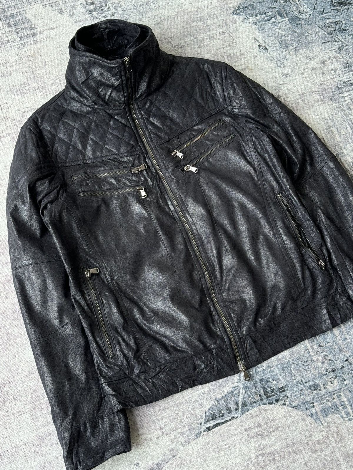 Japanese Brand Rosso by Vice Fairy Wax Zipper Jacket / Goa Tornado Mart ...