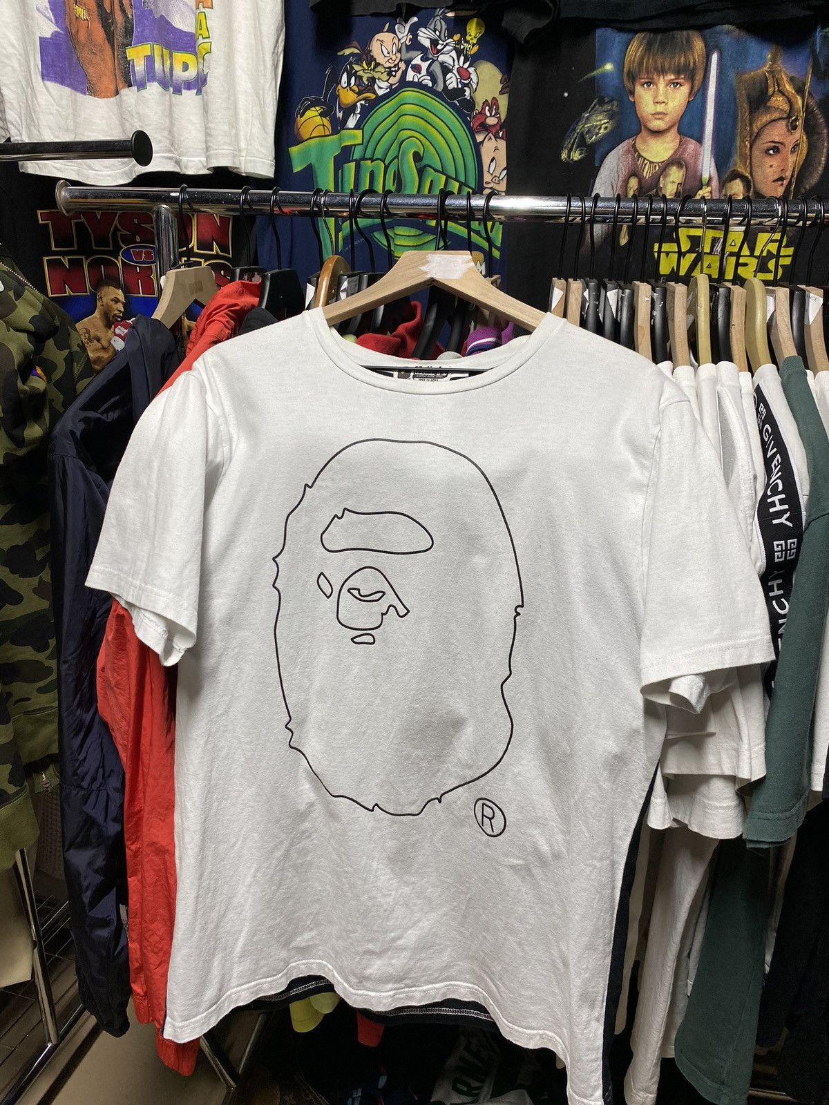 Bape Go Ape Big Ape Head Tee | Grailed