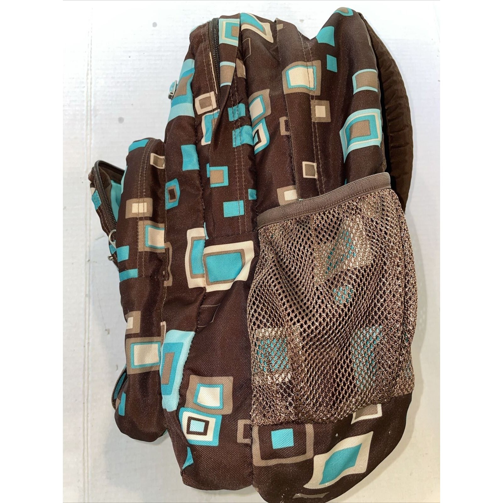 Jansport Jansport SuperBreak Backpack T501 Brown Tan and Turquoise ...
