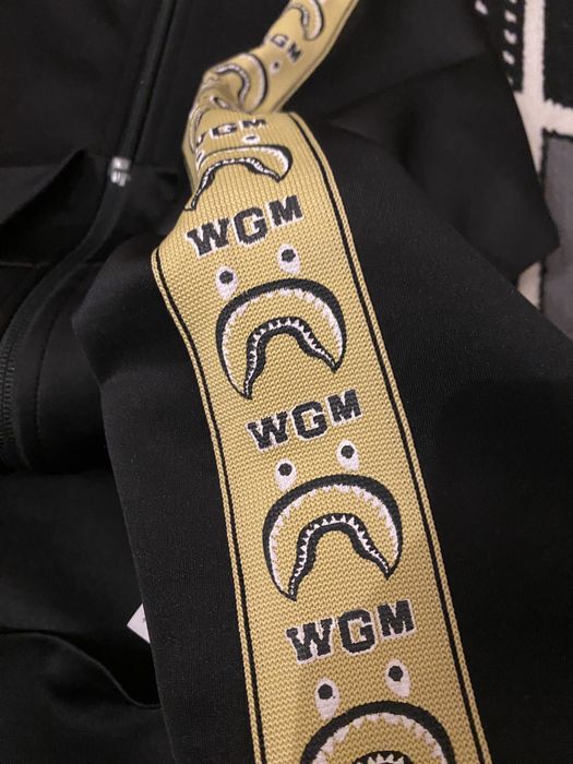 Bape Bape shark wgm tracksuit jacket black | Grailed
