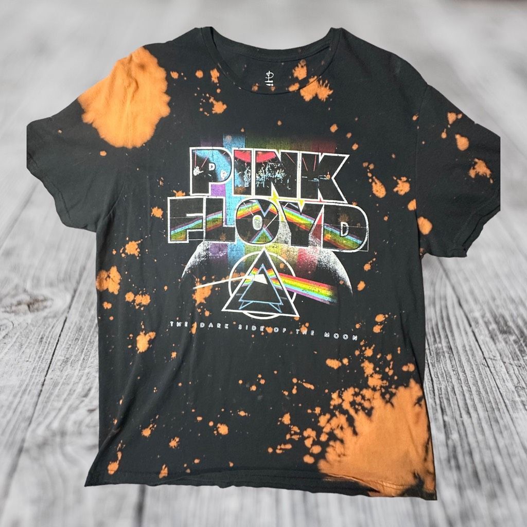 Pink Floyd Pink Floyd Vintage Bleached Band Rock & Roll Music Grunge Em ...